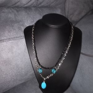 Hand Crafted | Jewelry | Gothic Silver Plated Chain And Crystal ...
